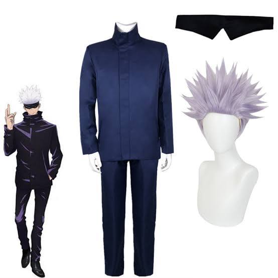 Jual Kostum Cosplay 1 Set GOJO SATORU - Jujutsu Kaisen | Shopee Indonesia
