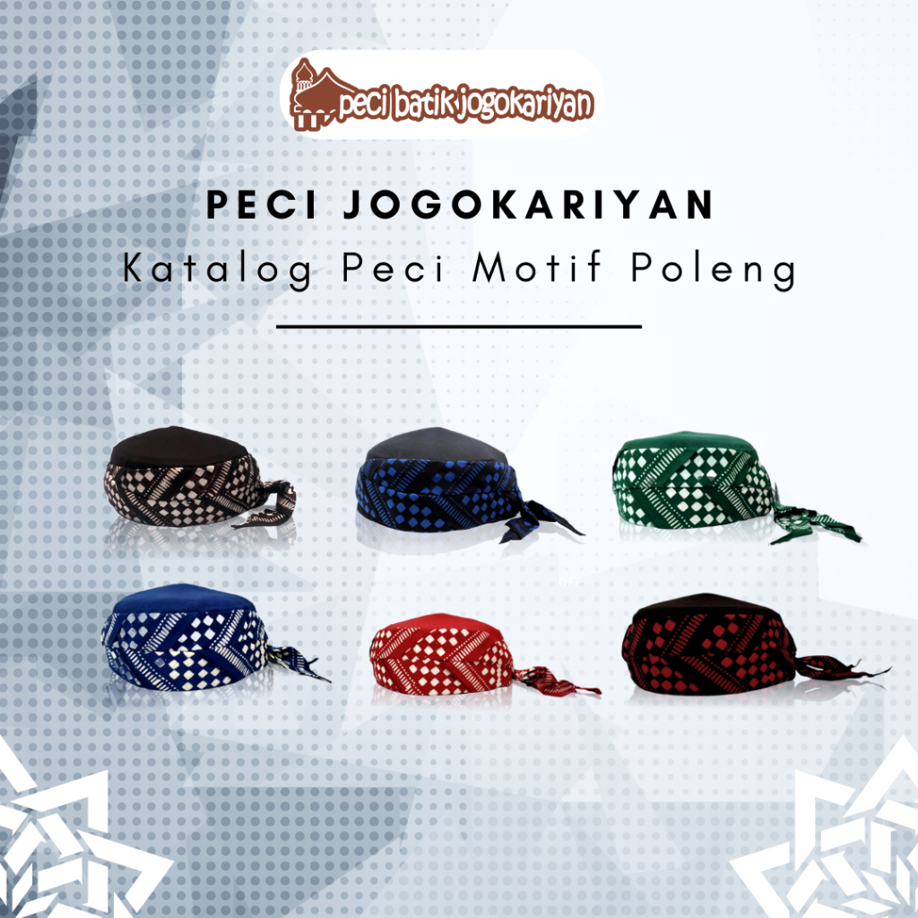 Jual Peci Batik Jogokariyan Motif Poleng Original | Shopee Indonesia