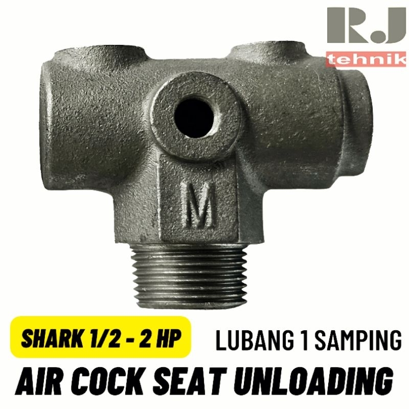 Jual Air Cock Seat Auto Unloading Kompresor Shark 1/2 HP - 2 HP Lubang 1 Samping | Shopee Indonesia