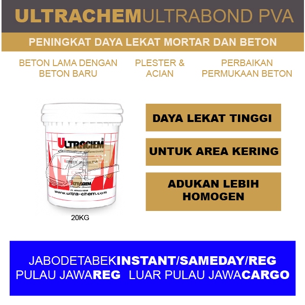 Jual Ultrachem Bond PVA UltrachemBond PVA Bonding Agent PAIL 20 kg | Shopee Indonesia