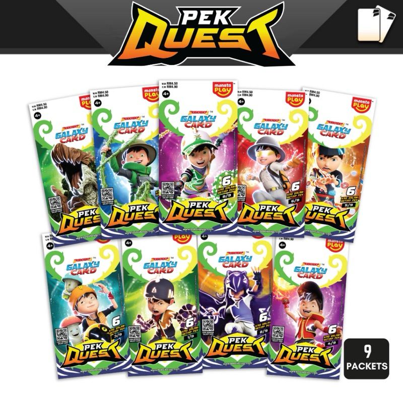 Jual BIG SALE!! BoBoiBoy Galaxy Card Kad Pek Quest Malaysia 2023 (Full ...