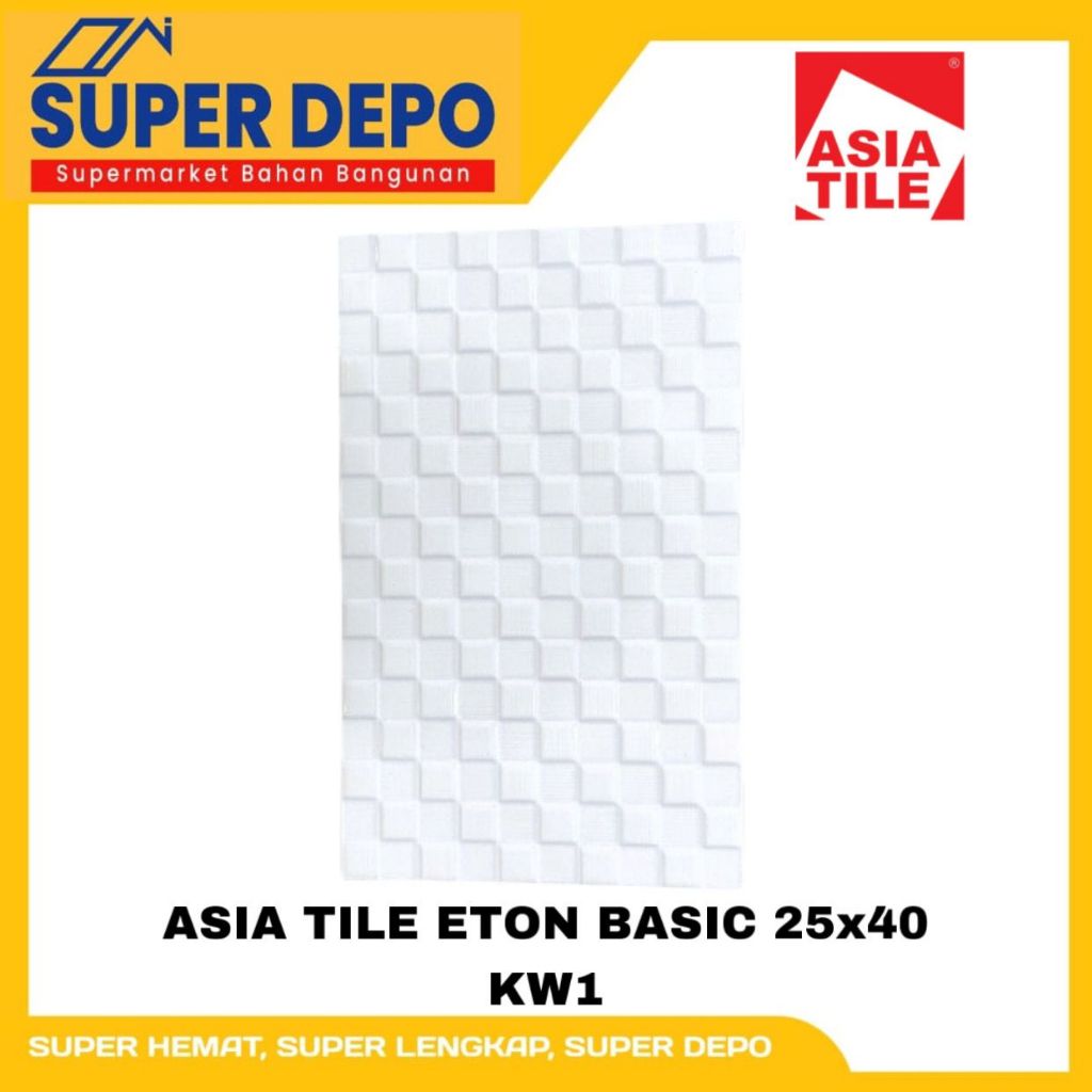 Jual KERAMIK DINDING ASIA TILE ETON BASIC 25X40 | Shopee Indonesia