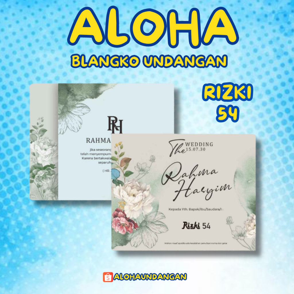 Jual BLANGKO UNDANGAN ATAU KERTAS UNDANGAN MURAH RIZKI 54 | BLANGKO ...