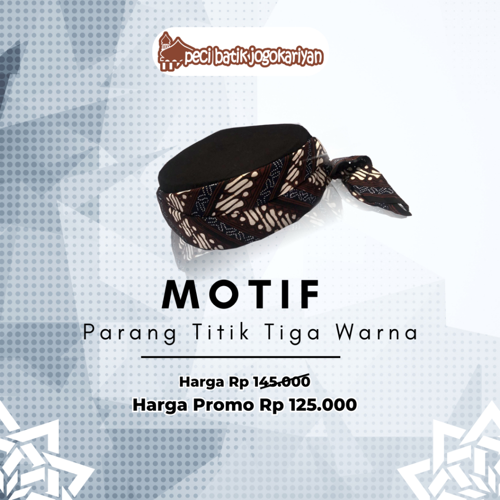 Jual Peci Batik Jogokariyan Motif Parang Original | Shopee Indonesia