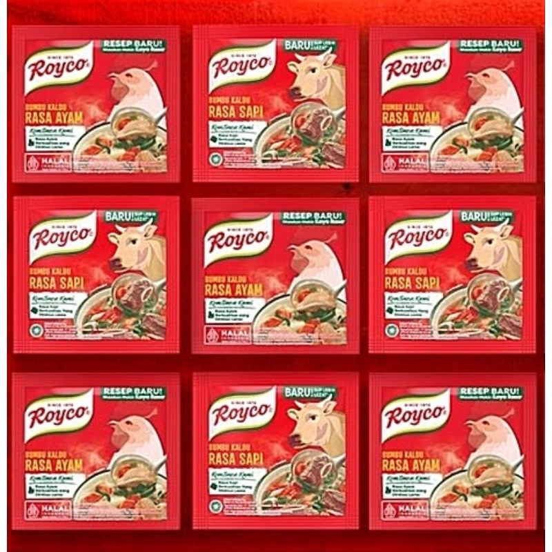 Jual Royco ayam & sapi 8gr, renceng (12pcs) | Shopee Indonesia