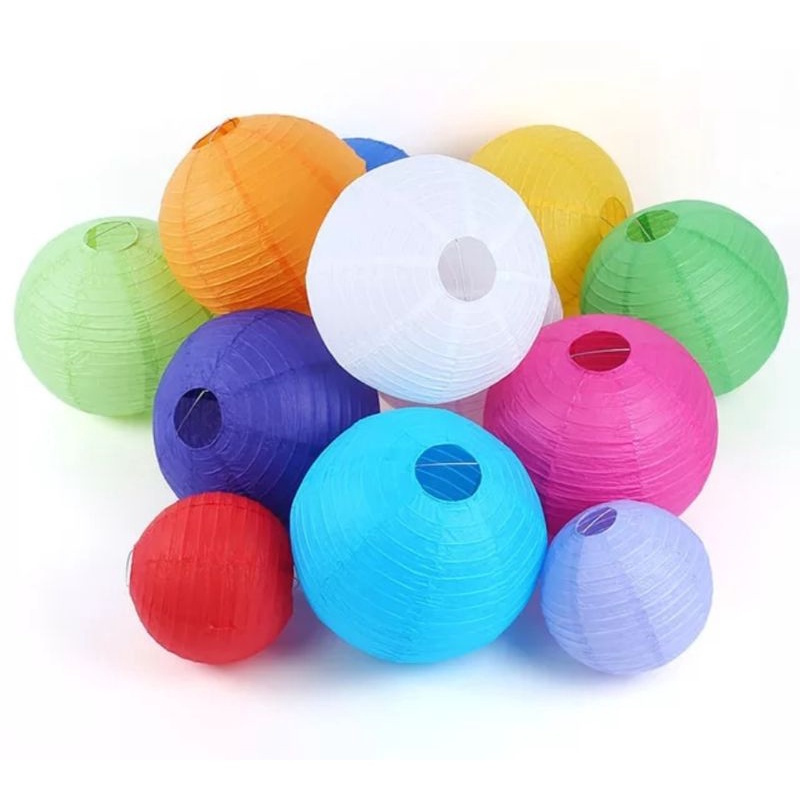 Jual Lampion Bulat Kain, Lampion Outdoor, Dekorasi Lampion | Shopee ...