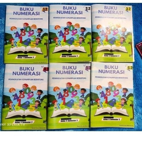 Jual buku paket numerasi semester 2 kelas 1-6(6buku) | Shopee Indonesia