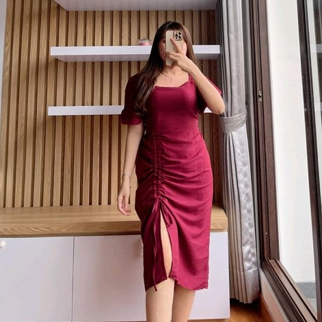 Jual DRESS SERUT LAUREN | Shopee Indonesia