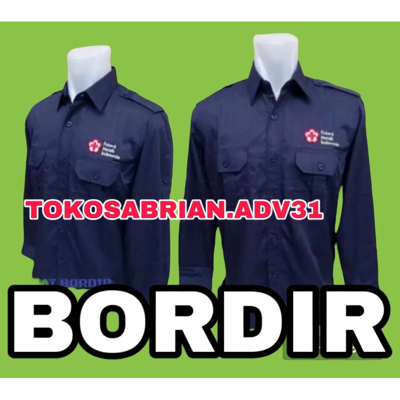 Jual KEMEJA PMI BAJU PMI SERAGAM PMI KEMEJA PALANG MERAH INDONESIA ...