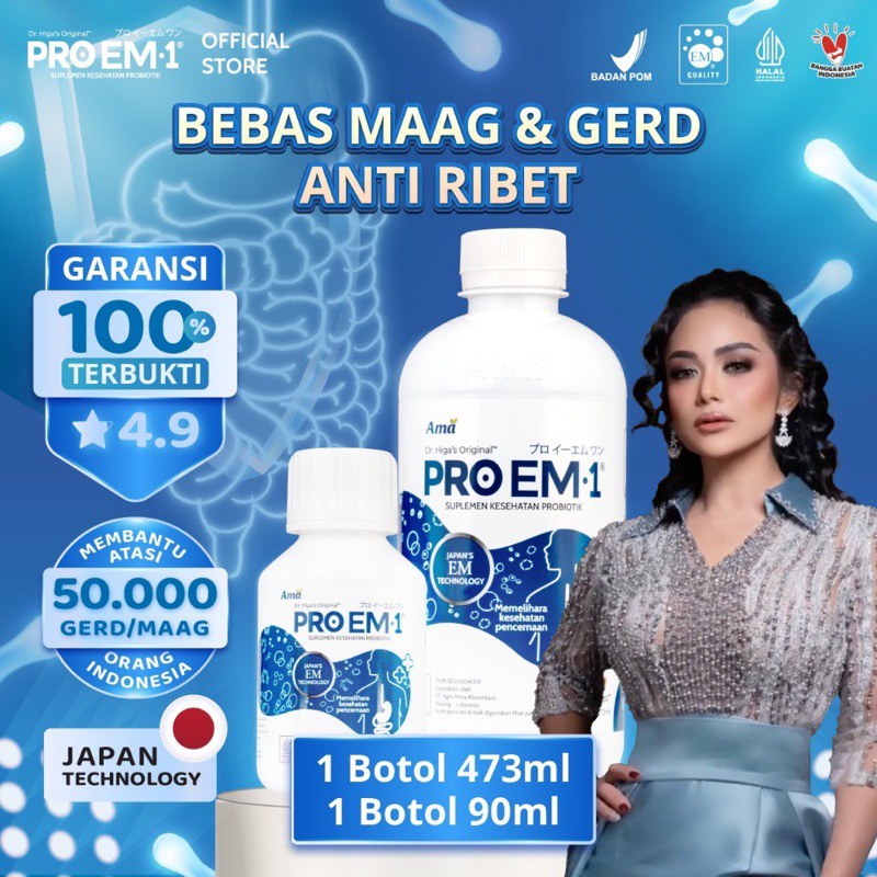 Jual PRO EM 1 SUPLEMEN MAGH ATASI SAKIT MAGH, LAMBUNG, GERD, SISTEM ...