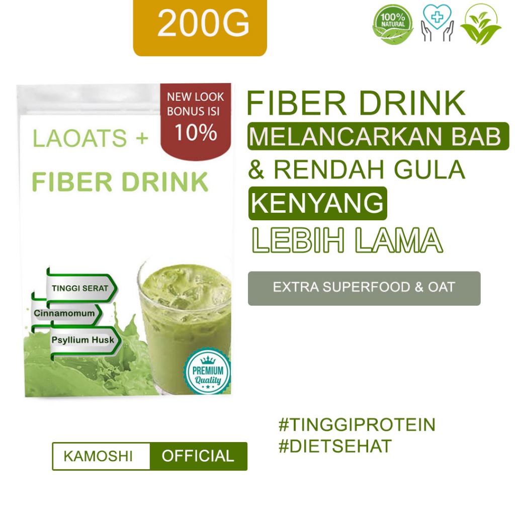 Jual Psylium husk Fiber Drink Minuman Serat Penurun Berat Badan ...