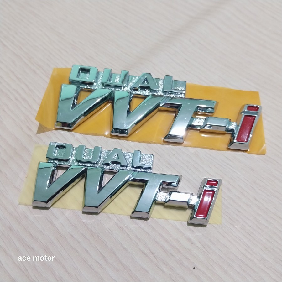 Jual EMBLEM TULISAN DUAL VVT-I KECIL ORIGINAL | Shopee Indonesia