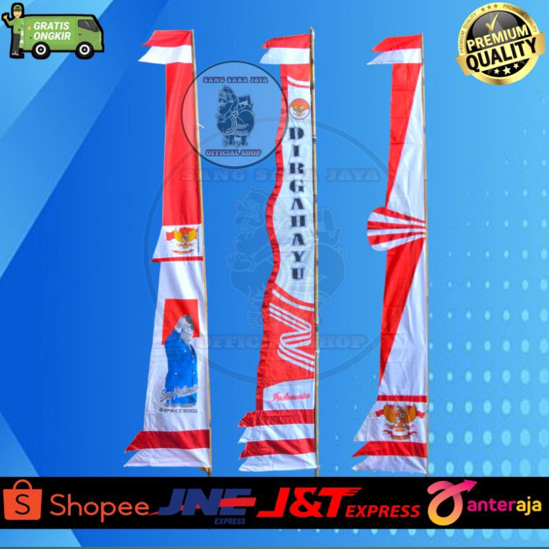 Jual BANDIR DIRGAHAYU BANDIR SOEKARNO BENDERA UMBUL UMBUL BENDERA ...