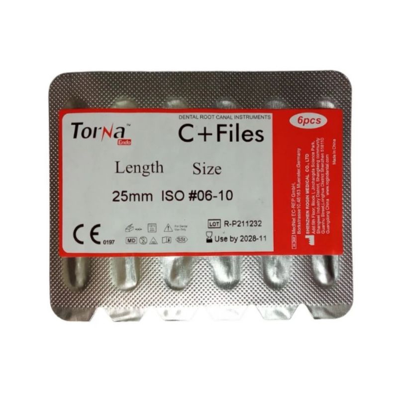 Jual Dental C+ Files assorted 25 mm Merc TORNA ENDO I C Plus Files ...