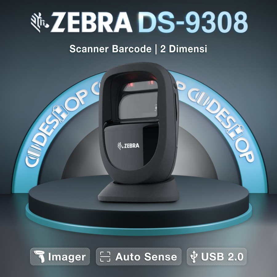 Jual Barcode Scanner ZEBRA DS 9308 2D Omni Imager DS9308 | Shopee Indonesia