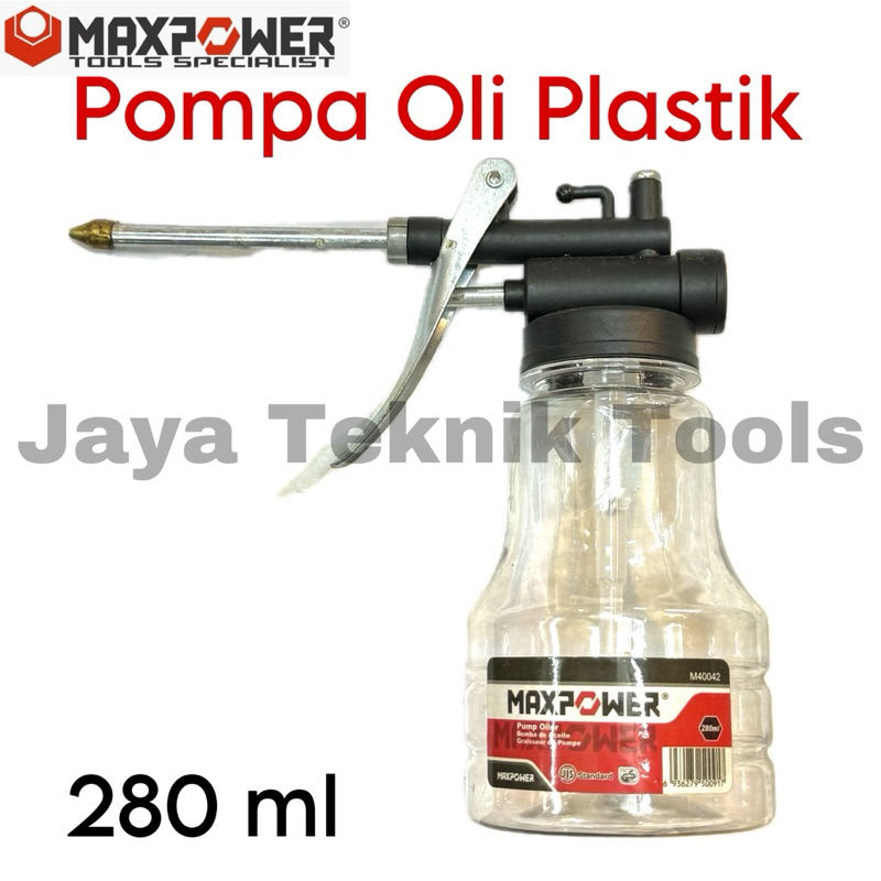 Jual Oil Can Plastik 280 ml Maxpower Pompa Oli Pump Oiler Plastic Botol ...