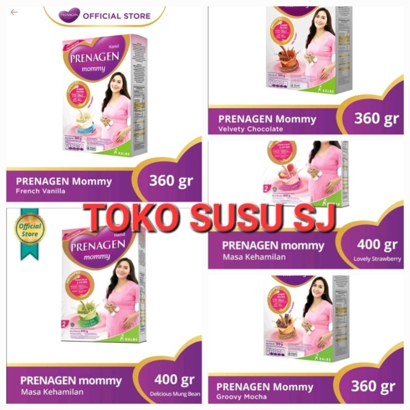 Jual PRENAGEN MOMMY IBU HAMIL COKLAT VANILA MOKA STRAWBERRY KACANG HIJAU 360 GR/MOCHA/CHOCOLATE ...