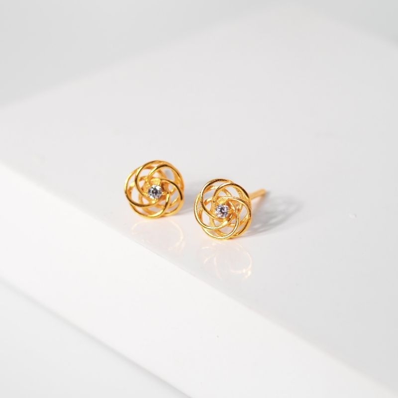 Jual Giwang Emas Tusuk Solitaire Kerupuk ( TU ) - Toko Emas Gadjah ...