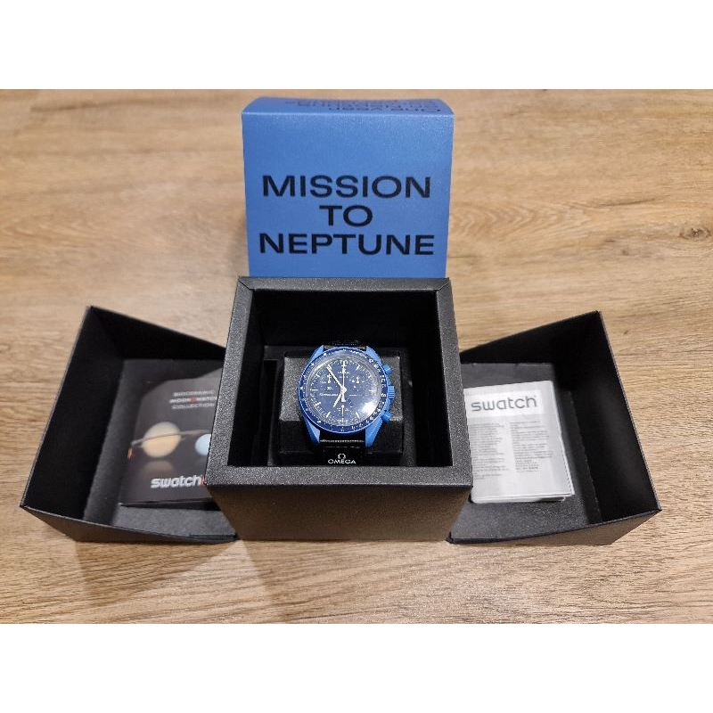 Jual Original Swatch x Omega Neptune Brand New 2024 Jam Moon Watch ...