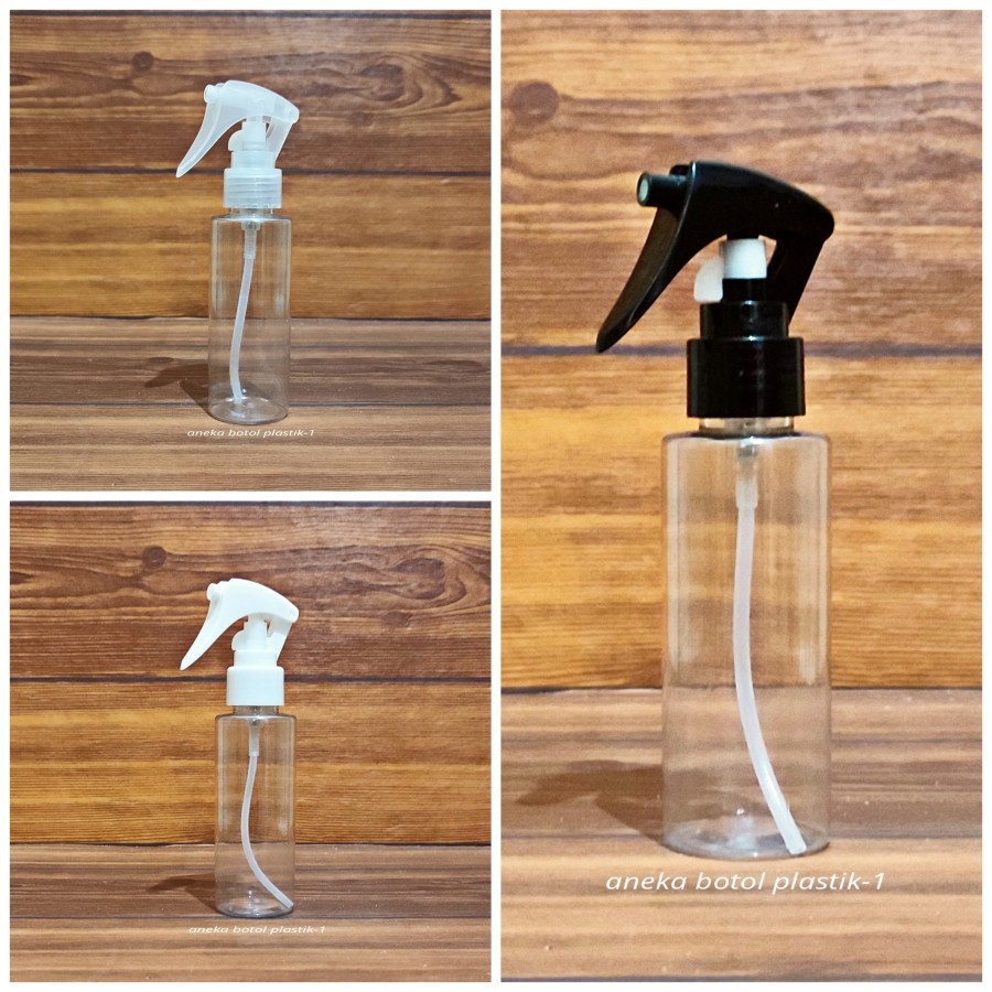 Jual Botol Trigger 100ml Pet Clear / Botol Plastik 100 Ml / Botol Spray Triger 100ml Bening ...