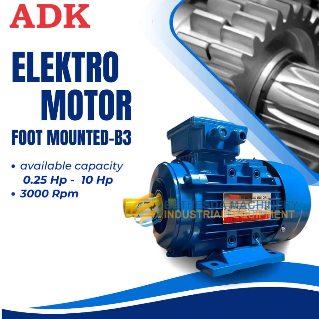 Jual Elektro Motor ADK 1 Hp 2Pole B3 | Shopee Indonesia