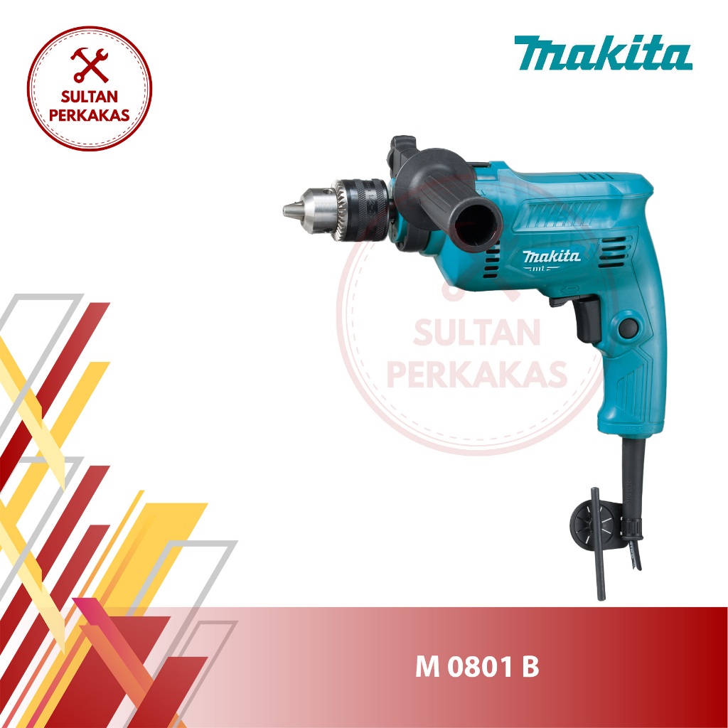 Jual Makita M0801B Mesin Bor Beton Tangan 16MM M 0801 B Kayu Besi Tembok Electric Impact Drill ...
