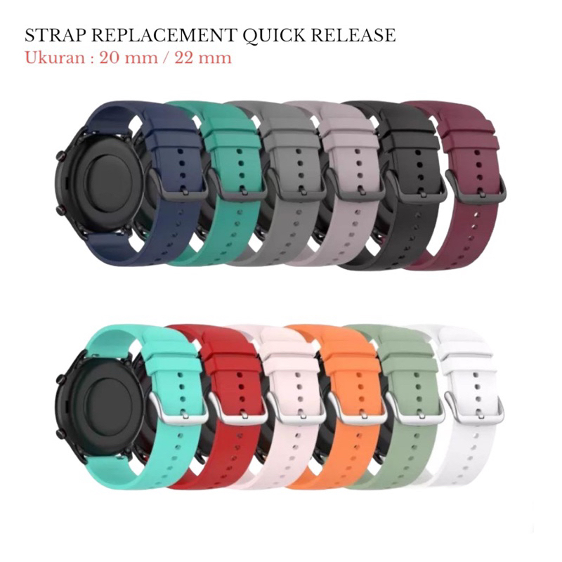 Jual Strap Tali Jam SMARTWATCH 20mm 22mm Universal Amazfit Huawei GT ...
