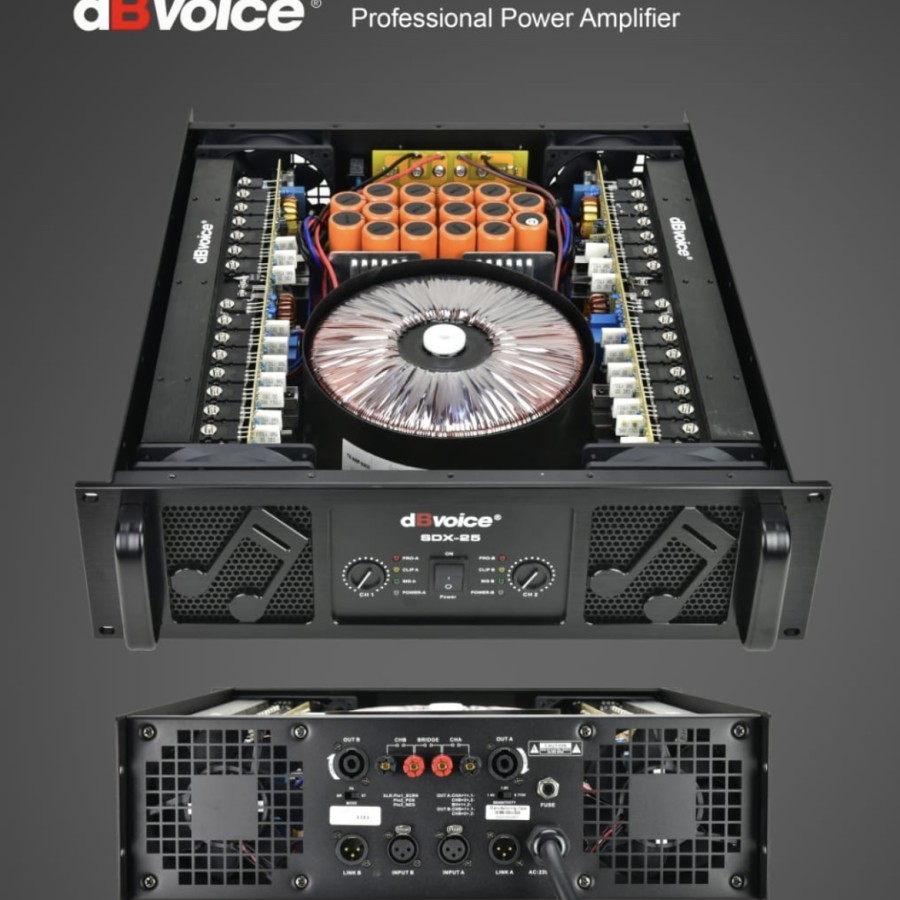 Jual POWER AMPLIFIER DBVOICE SDX25 / SDX 25 CLASS TD ORIGINAL DB VOICE ...