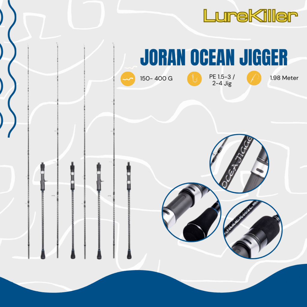 Jual Lurekiller Ocea Jigger Joran jigging 1.98m spesial bahan Hi-Power ...