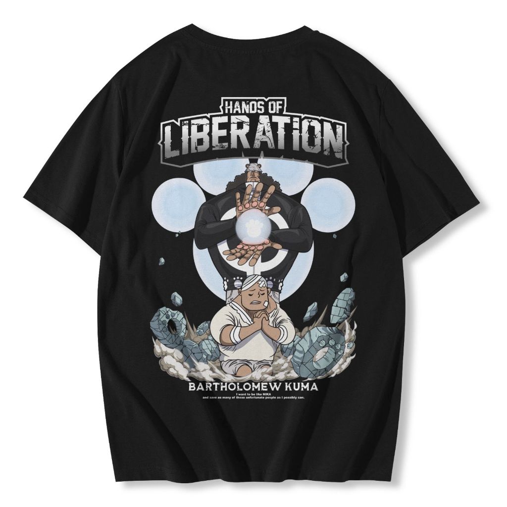 Jual Tshirt Onepiece Bartholomew Kuma Hands of Liberation Kaos One ...