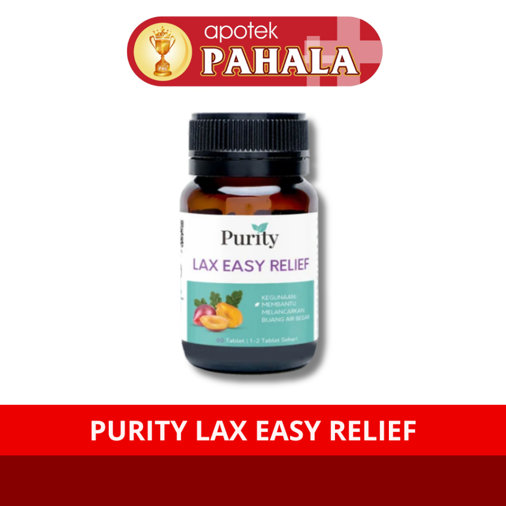 Jual Purity Lax Easy Relief isi 60 tablet | Shopee Indonesia