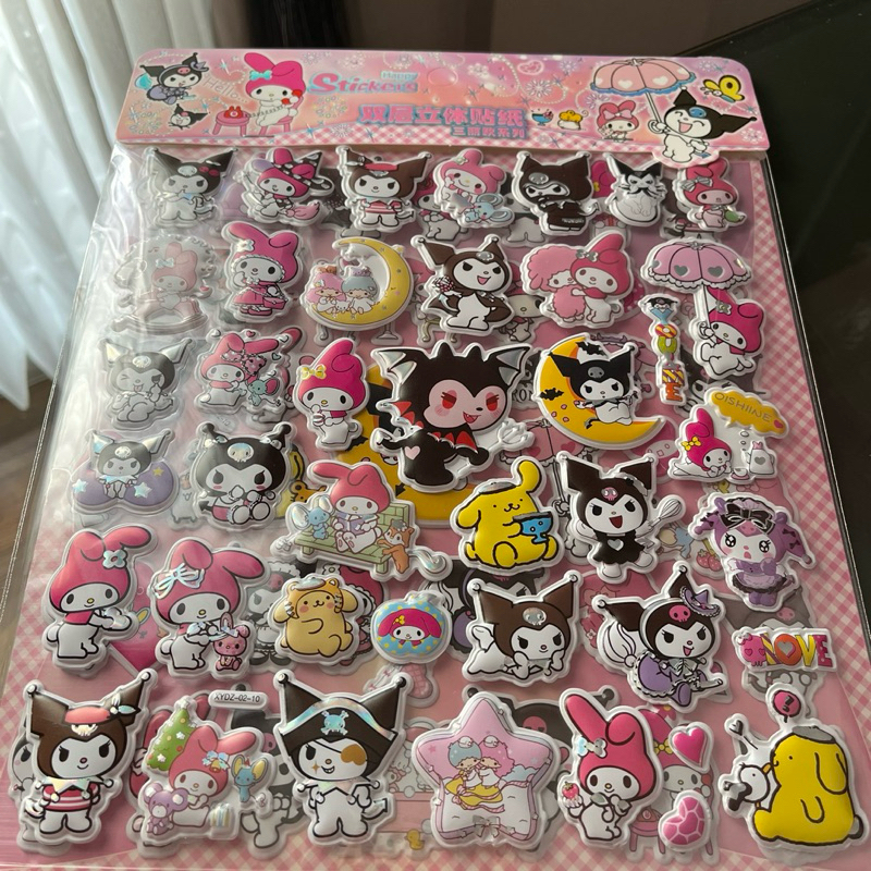 Jual Stiker 3D Jumbo / Cute Cartoon / Sticker Set Timbul / Viral Murah ...