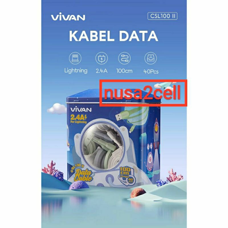 Jual (1PCS) VIVAN CSL100 ll Vivan iPhone Lightning Data Cable / Kabel ...