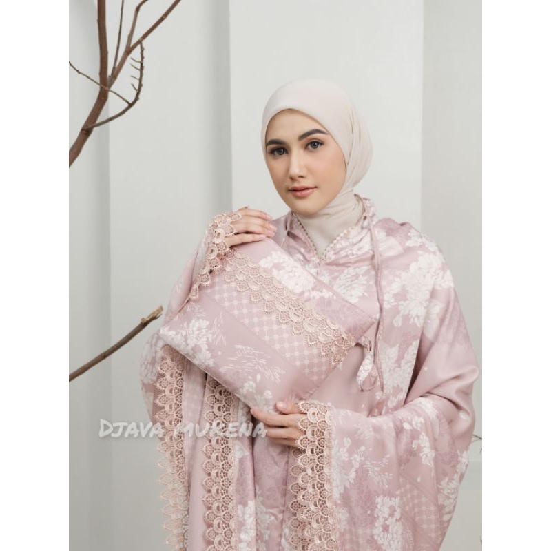 Jual Mukena Dewasa Premium silk motif Daily 2in1 Renda Set Tas Mewah ...