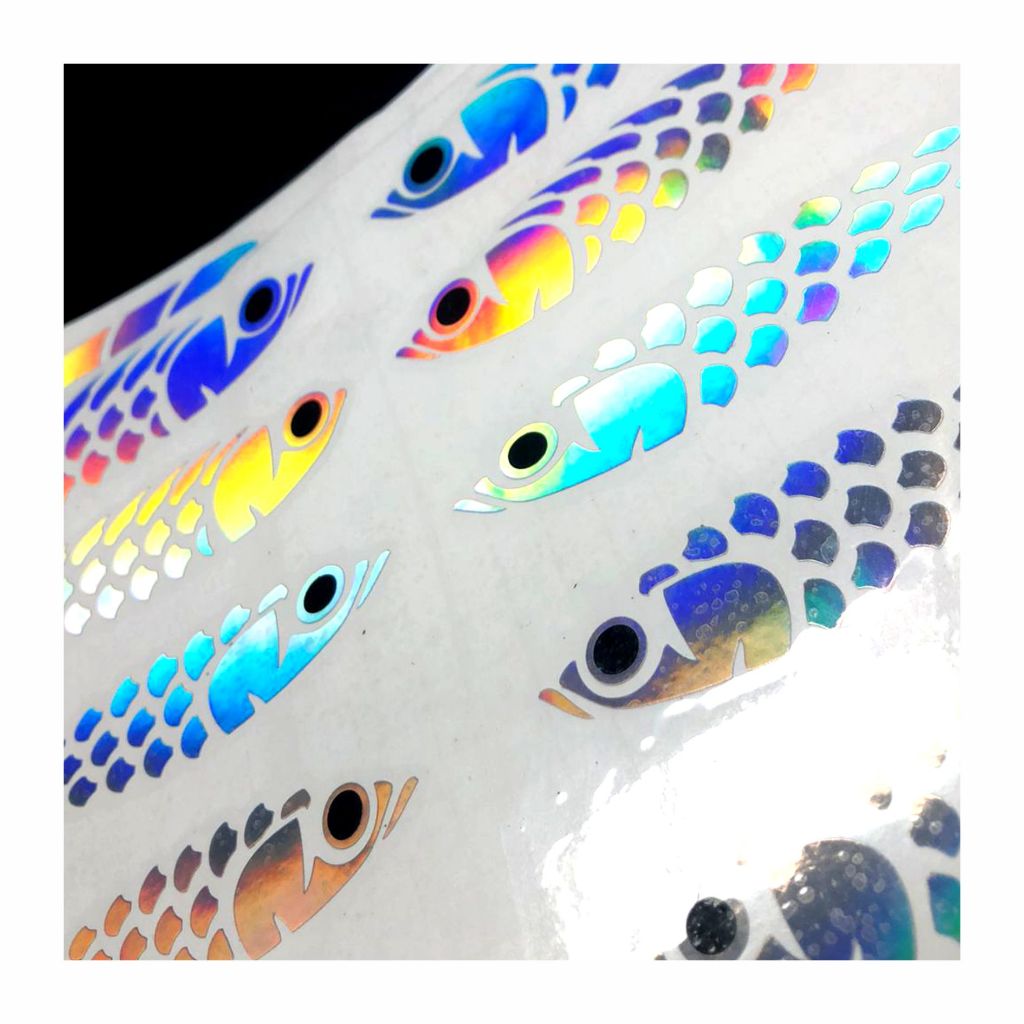 Jual Stiker umpan kayu stikcbait popper vinyl hologram | Shopee Indonesia