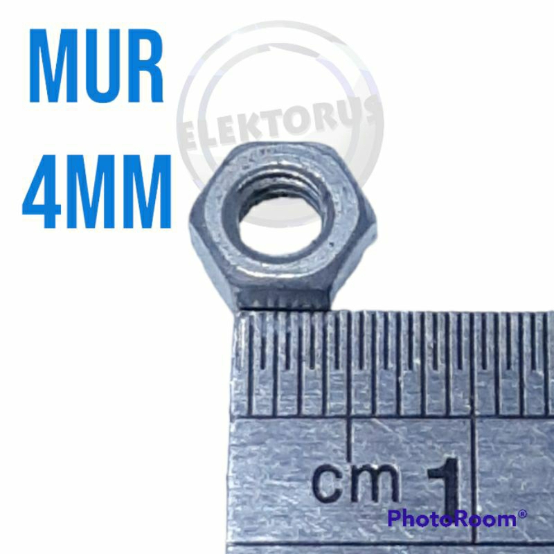 Jual Mur 4mm (M4) untuk Baut Drat Halus Mur Hexagonal Mesin ( M4 ...