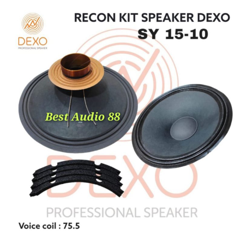 Jual Recon kit daun kertas speaker 15inch 15 inch Dexo SY 15-10 ...