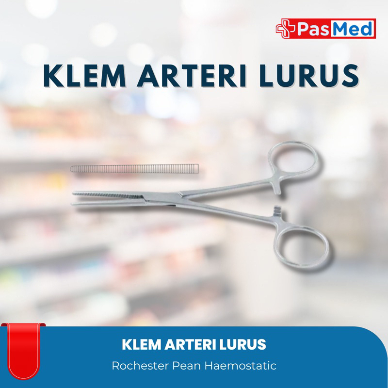 Jual PASMED | MARWA Klem Arteri Lurus 14 cm 16 cm 18 cm 20 cm 24 cm 26 ...