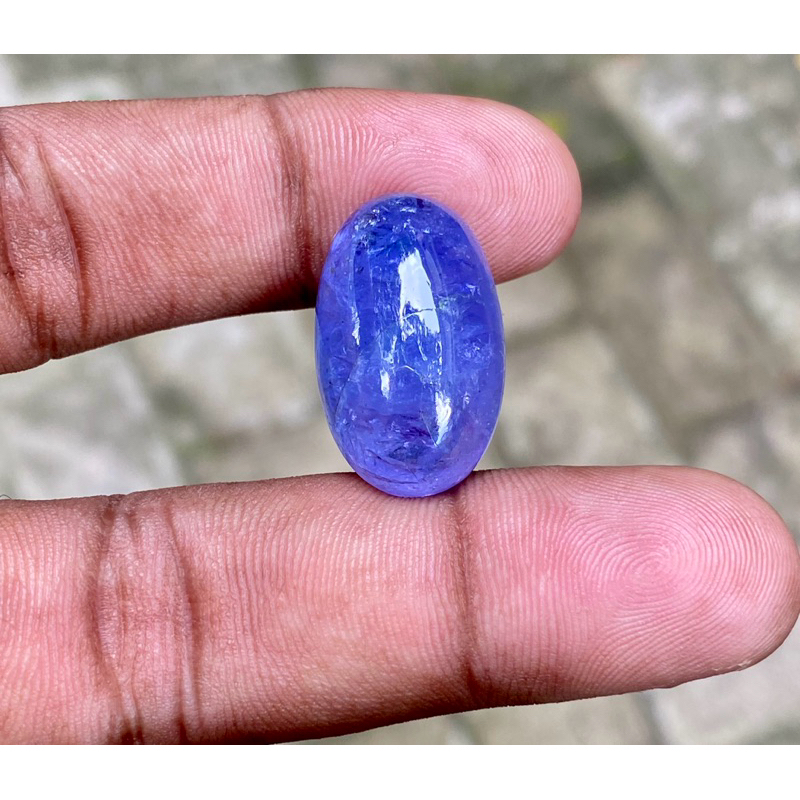 Jual Batu Blue Tanzanite natural Tanzanite big size cabochon dim ...