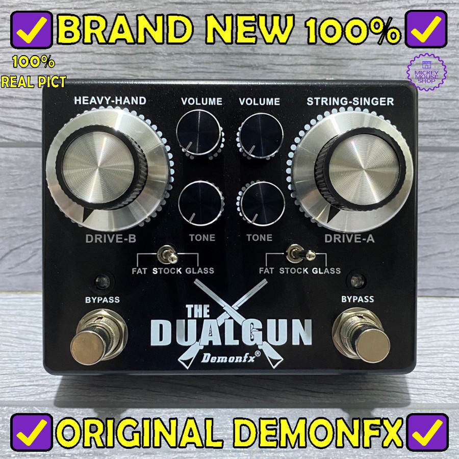 Jual Efek Gitar DemonFX THE DUALGUN Dual Overdrive The Duellist Tone ...