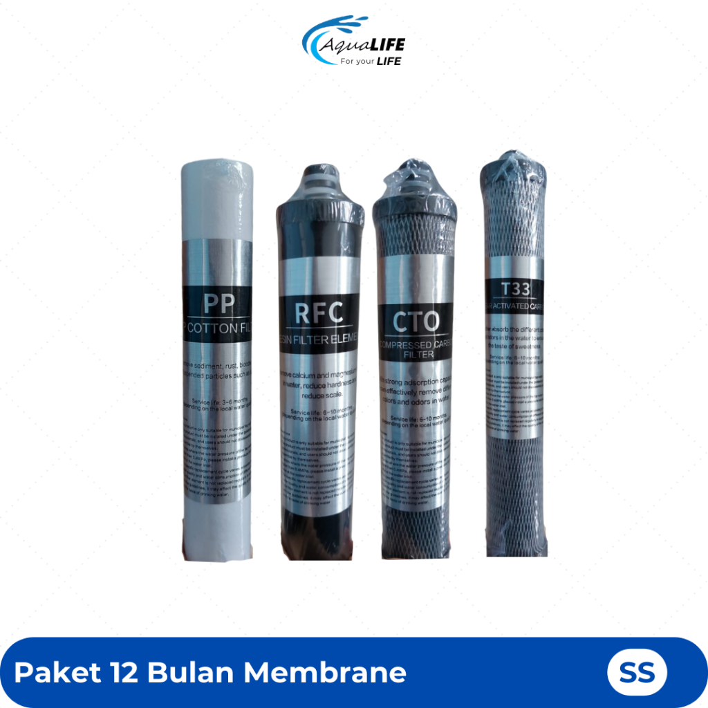 Jual PAKET 12 SAMPAI 24 BULAN MEMBRANE FILTER ULTRA FILTER CATRIDGE NOT ...