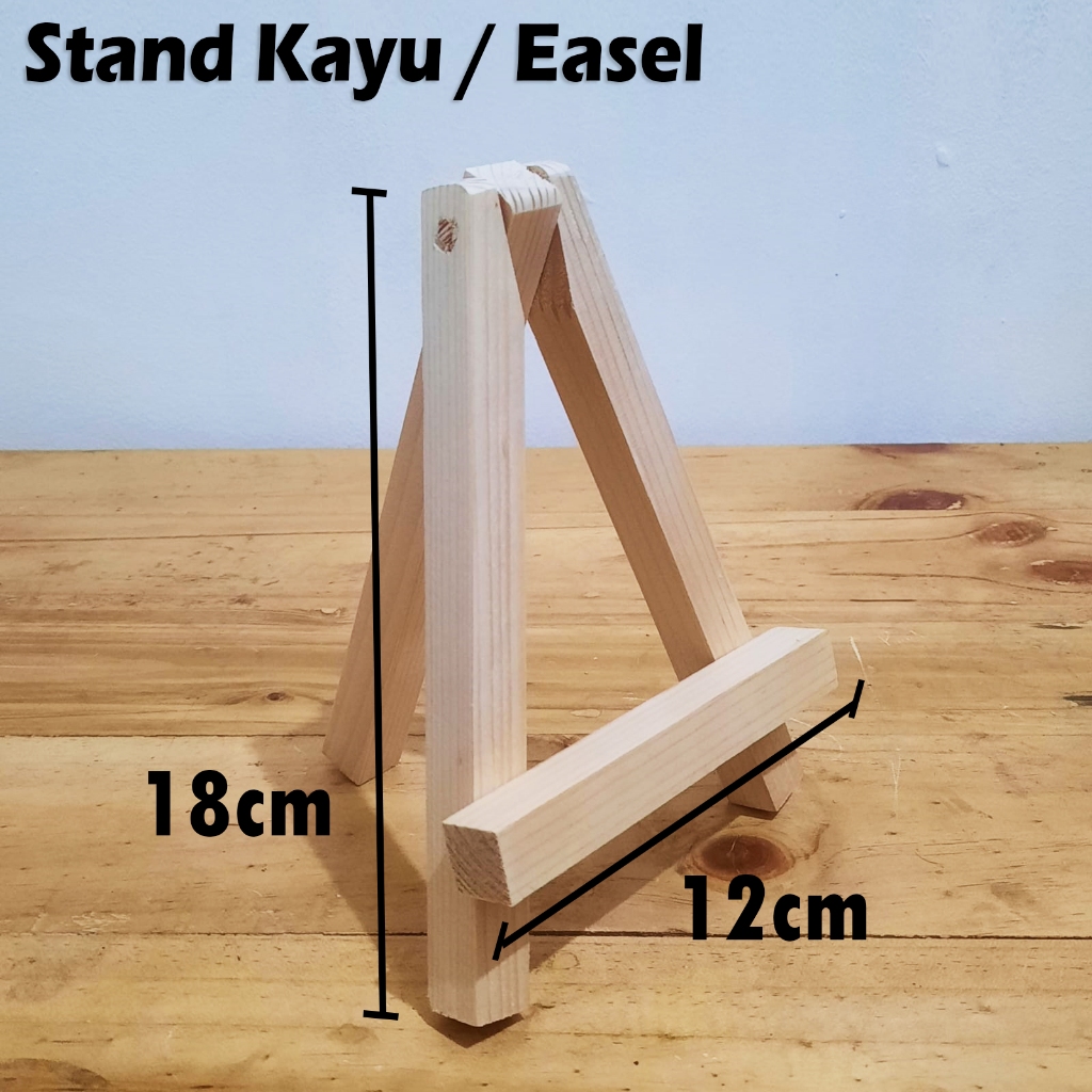 Jual Stand Kayu Easel Mini 18x12 Kayu Holder Foto Kayu Ukuran Untuk ...
