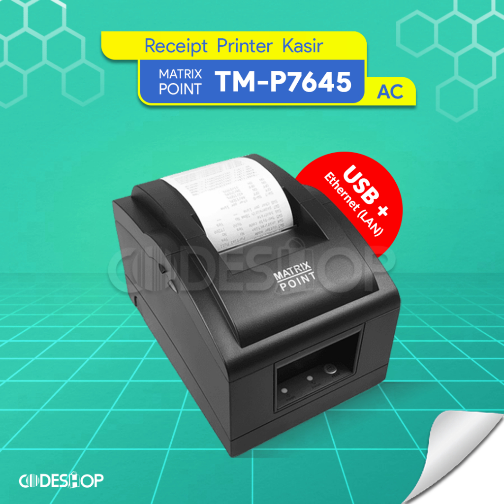 Jual Printer Thermal Dot Matrix Point TM-P7645 Auto Cutter 83mm ...