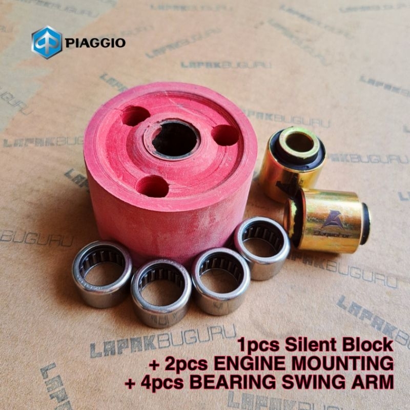 Jual PAKET ANTI GEOL PIAGGIO VESPA MATIC SWING ARM REPAIR KIT SILENT ...