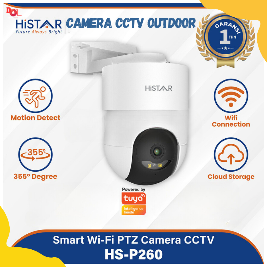 Jual CCTV IP Cam Kamera Smart Wireless Outdoor HD Histar P260 | Shopee ...