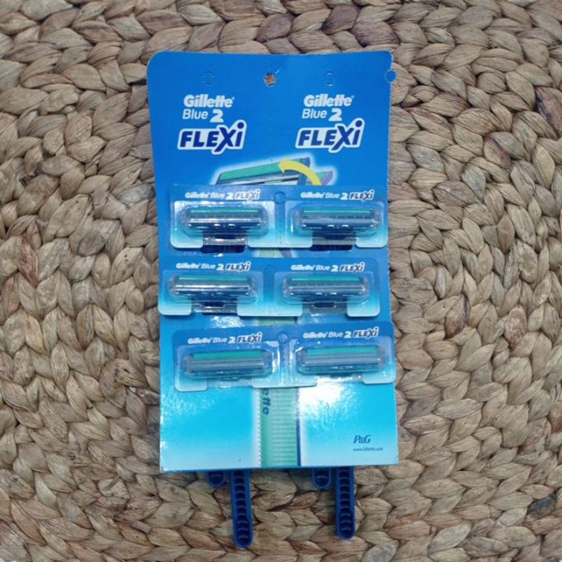 Jual PISAU CUKUR GILLETTE BLUE 2 FLEXI SATUAN | Shopee Indonesia