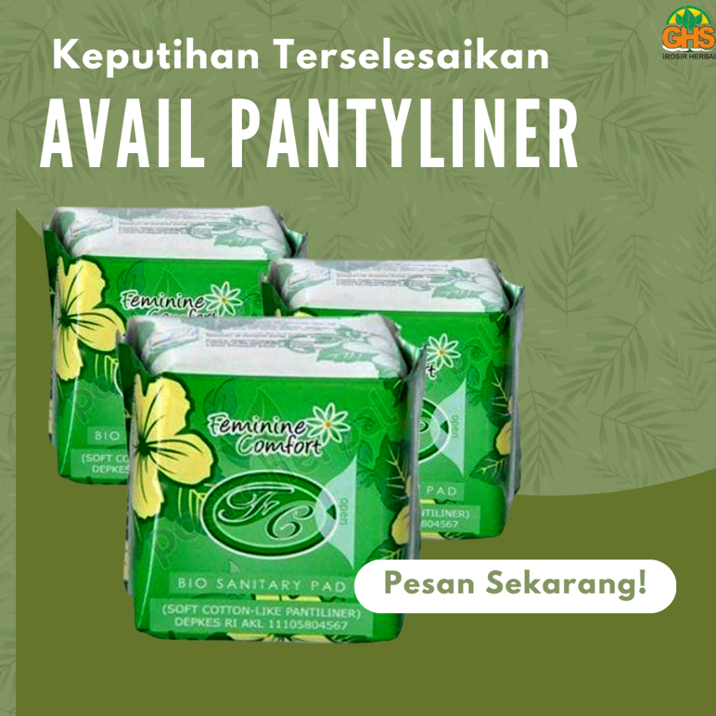 Jual Avail Warna Hijau Pembalut Herbal Pantyliner Pentiliner Pantiliner ...