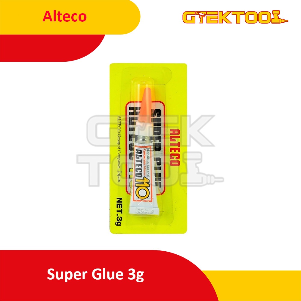 Jual Lem Alteco Super Glue 110 3g gr gram | Shopee Indonesia