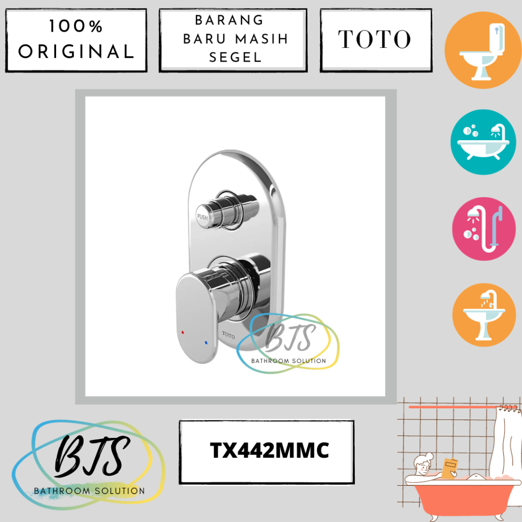 Jual Kran shower mixer tanam TOTO TX442MMC / TX 44 2MMC / TX 442MMC ...