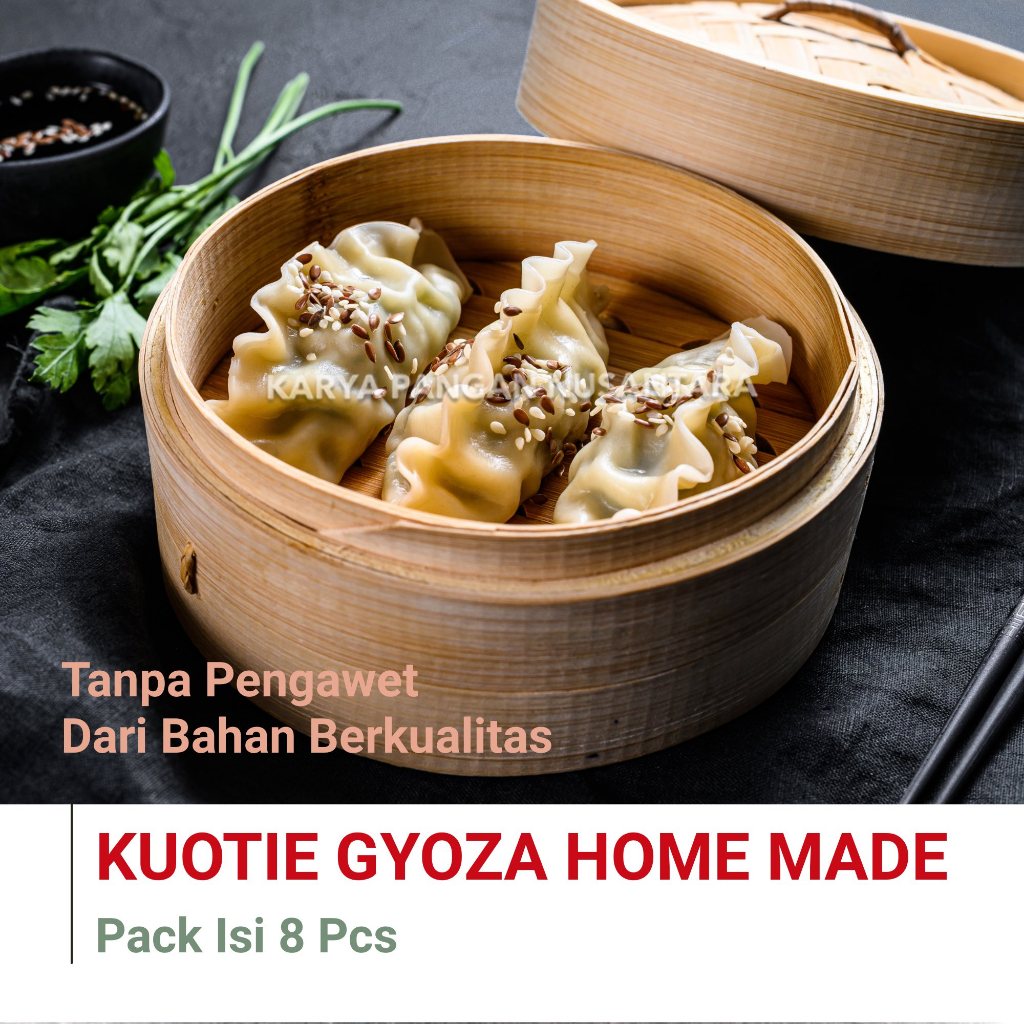 Jual KUOTIE DIMSUM KUO TIE JIAOZI GYOZA KUCAI AYAM UDANG FROZEN PER PCS ...